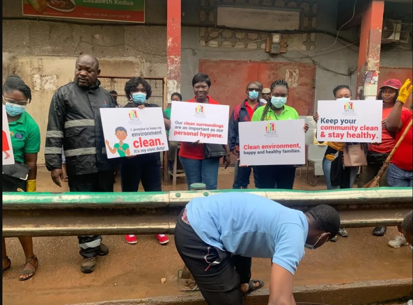 NCCE demonstrates civic responsibility through clean-up exercise | NCCE ...