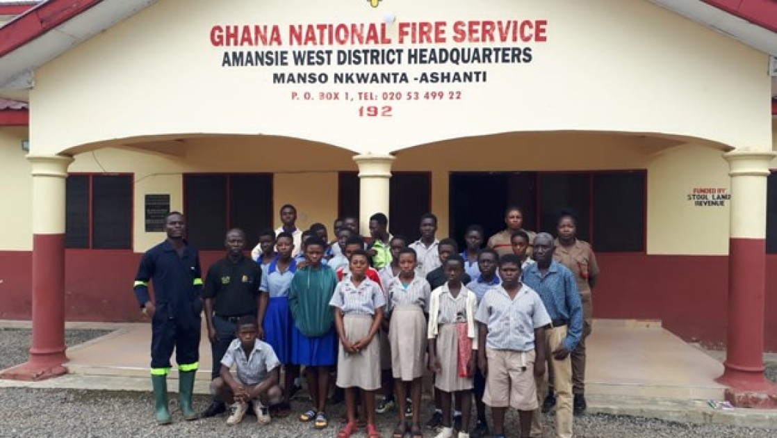 CEC MEMBERS OF THE MANSO NKWANTA MODEL JHS VISIT THE GNFS | NCCE Ghana