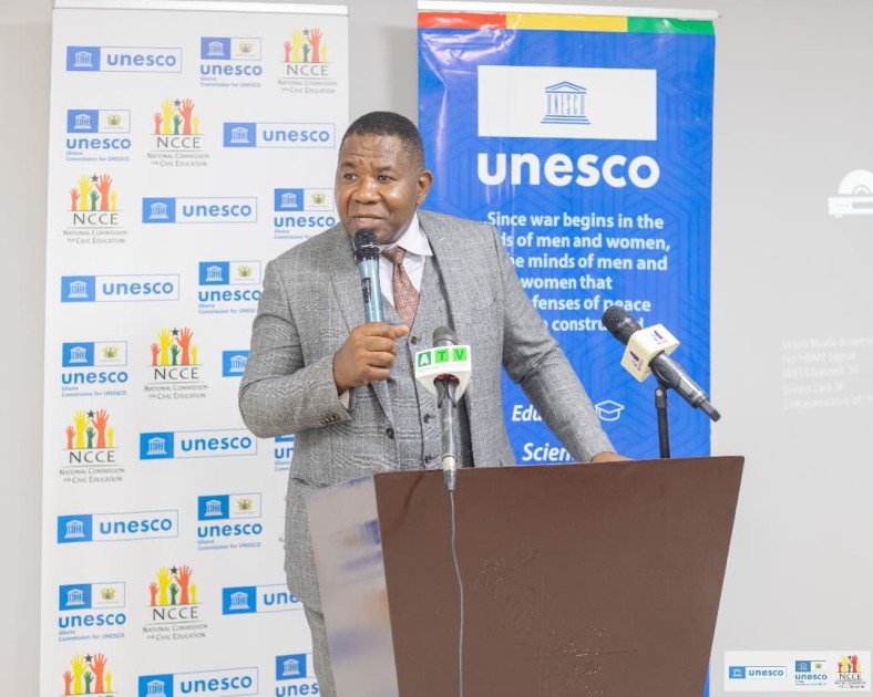 UNESCO's Representative to Ghana, Mr. Edmond Moukala at NCCE / UNESCO ...