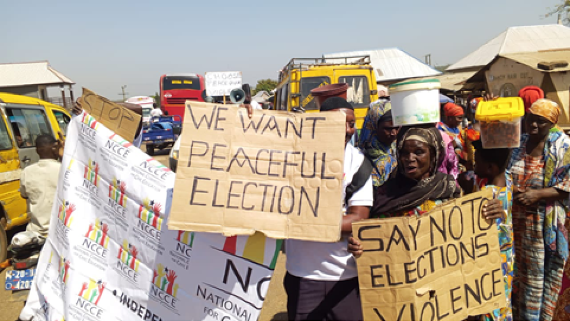 Sawla-Tuna-Kalba NCCE holds a peace walk | NCCE Ghana