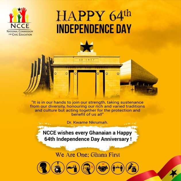 Happy 64th Independence Day | NCCE Ghana