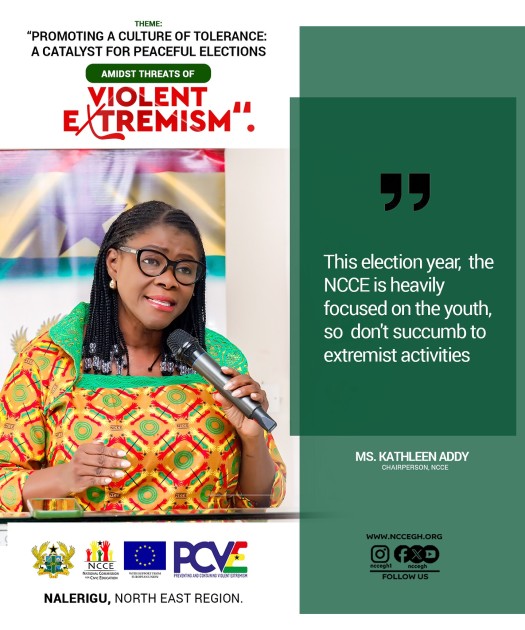 Excerpt from the NCCE Chairperson's speech at the 5th National Dialogue ...
